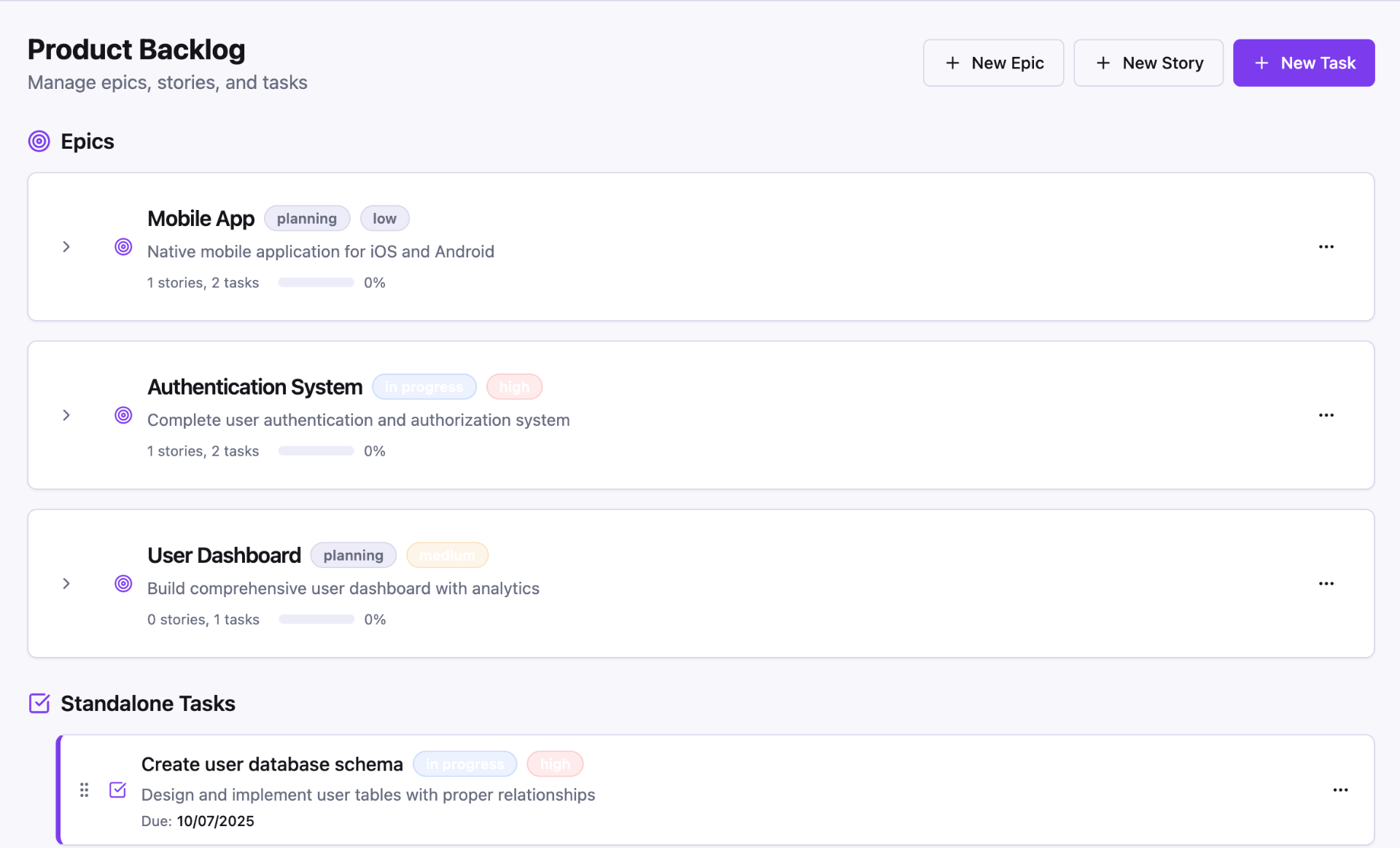 EpicFlow – Where Notion's Design Meets Jira's Depth for PMs